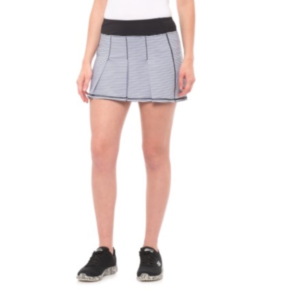 Kyodan | Skirts | Kyodan Black White Striped Pleated Tennis Skort Size ...